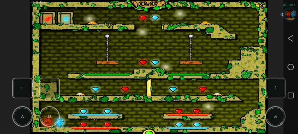 用手机玩电脑的游戏(4399) 森林冰火人