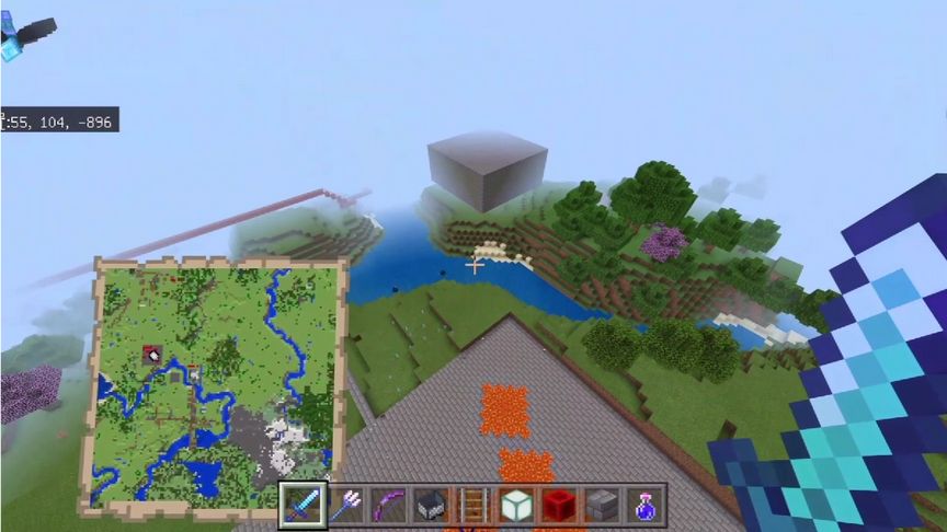 我的世界:关于鞘翅的小技巧,烟花火箭省极了!