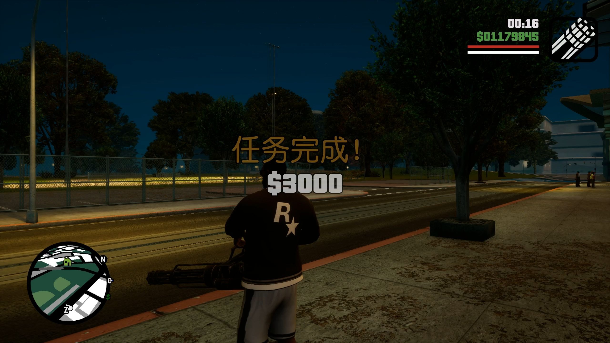 ... 利用武器店菜单获取Z1任务99999发加特林(任务成功法)_GTASA