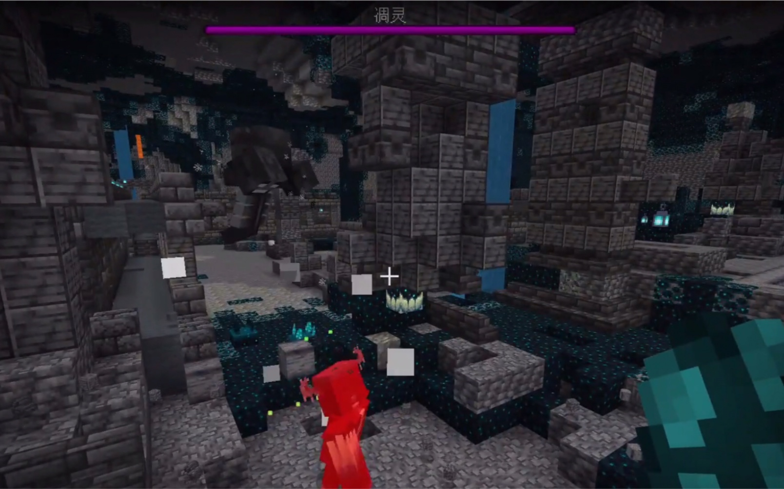 循声守卫vs凋灵 [Minecraft BE] [我的世界 基岩版]_我的世界