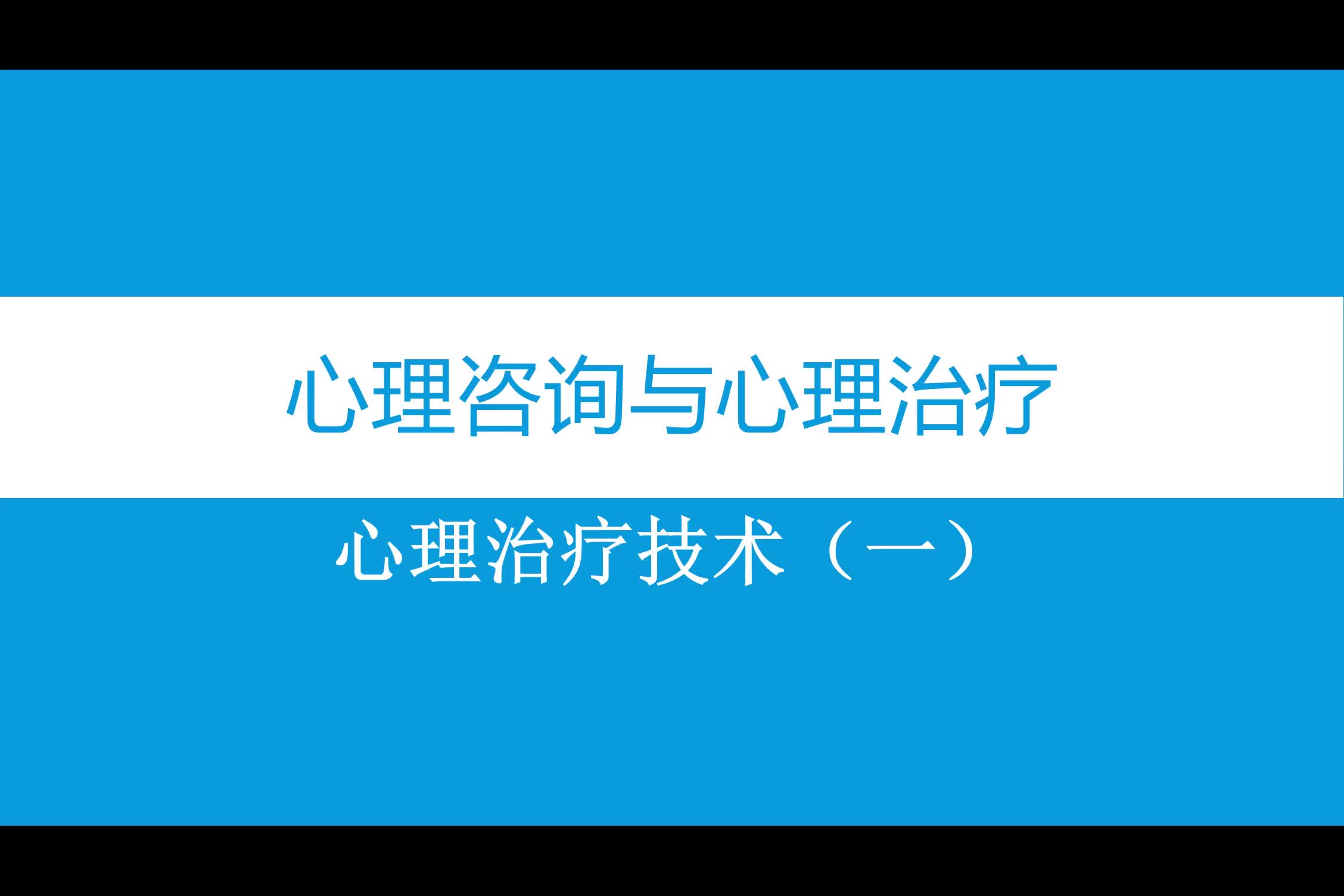 心理咨询与治疗-谈话咨询技术