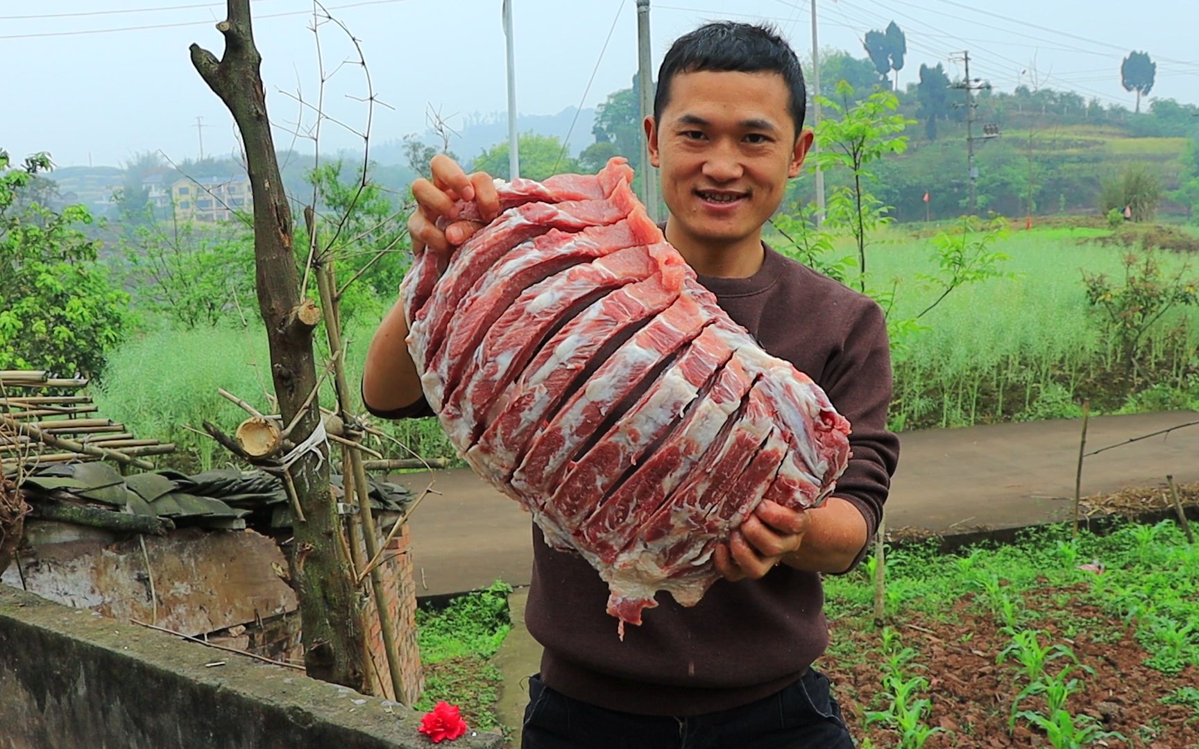 丈母娘家做好吃的,5斤排骨2斤土豆,家常做法土豆炖排骨