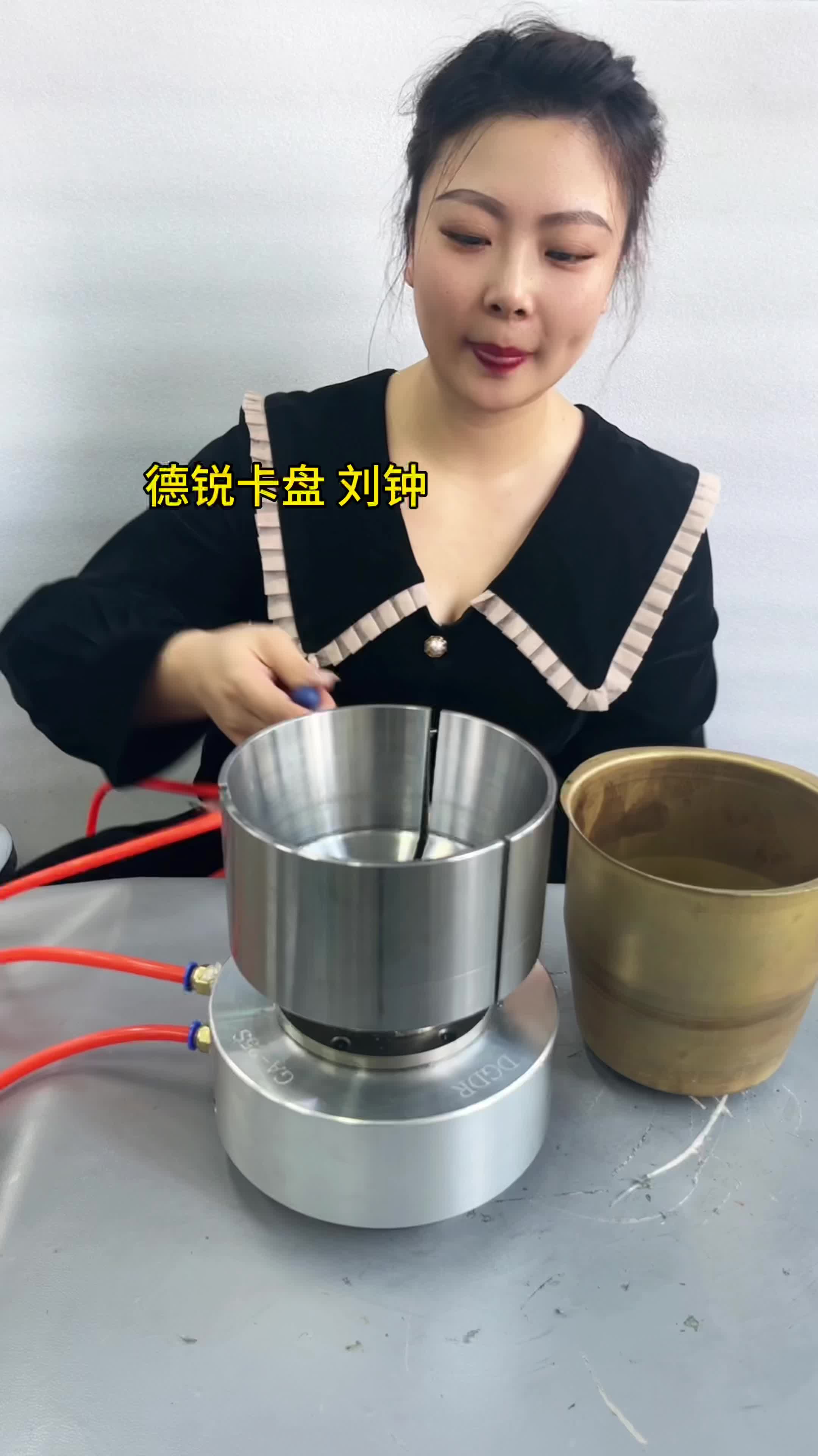 气缸前置式气动卡盘,扩口弧形打磨抛光气动卡盘,中空回转缸,不同工件...