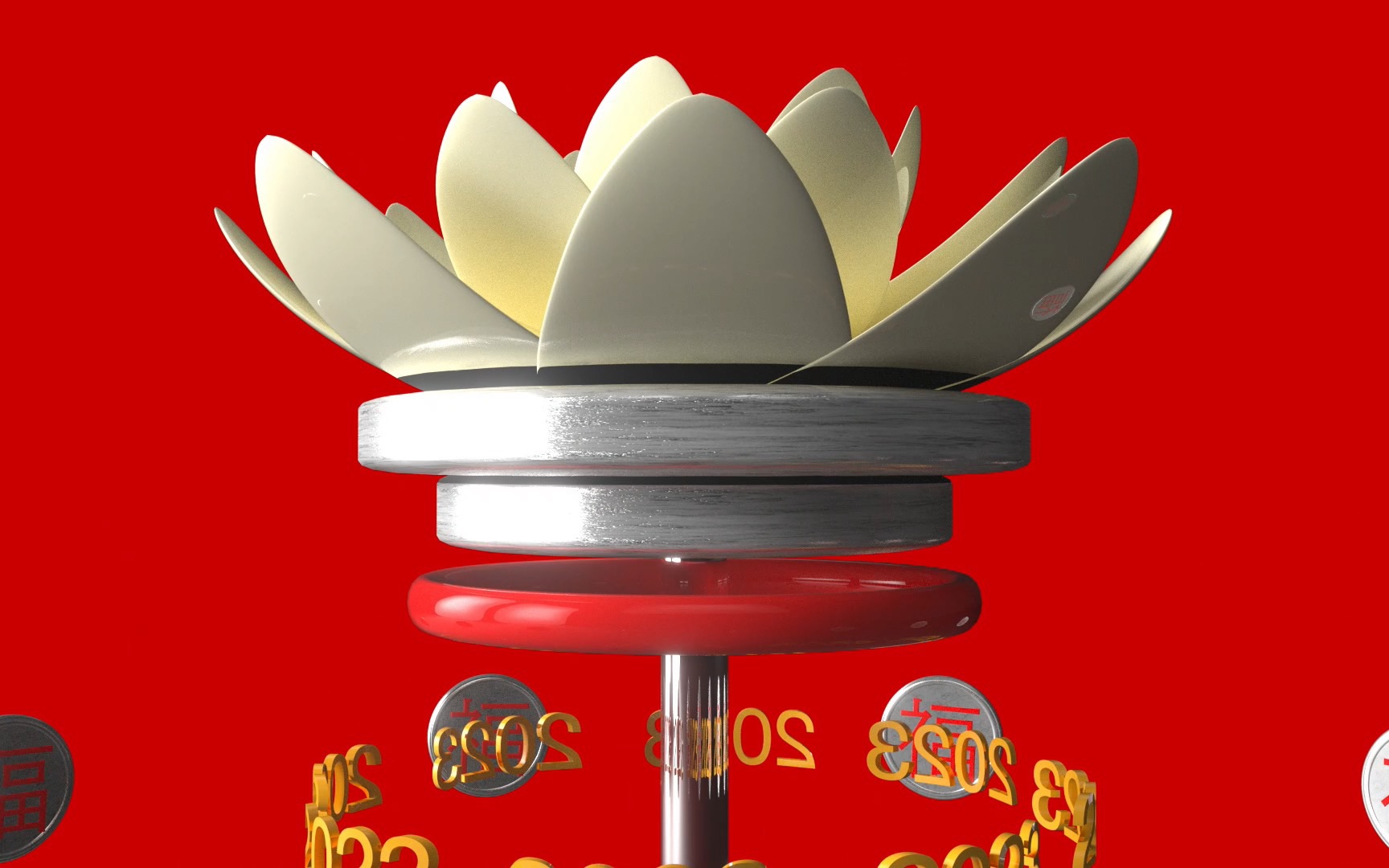 C4D莲花视频