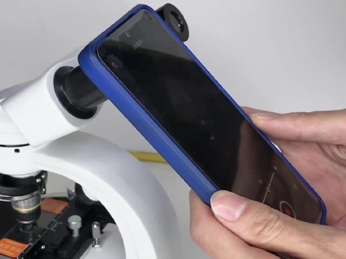 你知道手机支架怎么观看显微镜吗