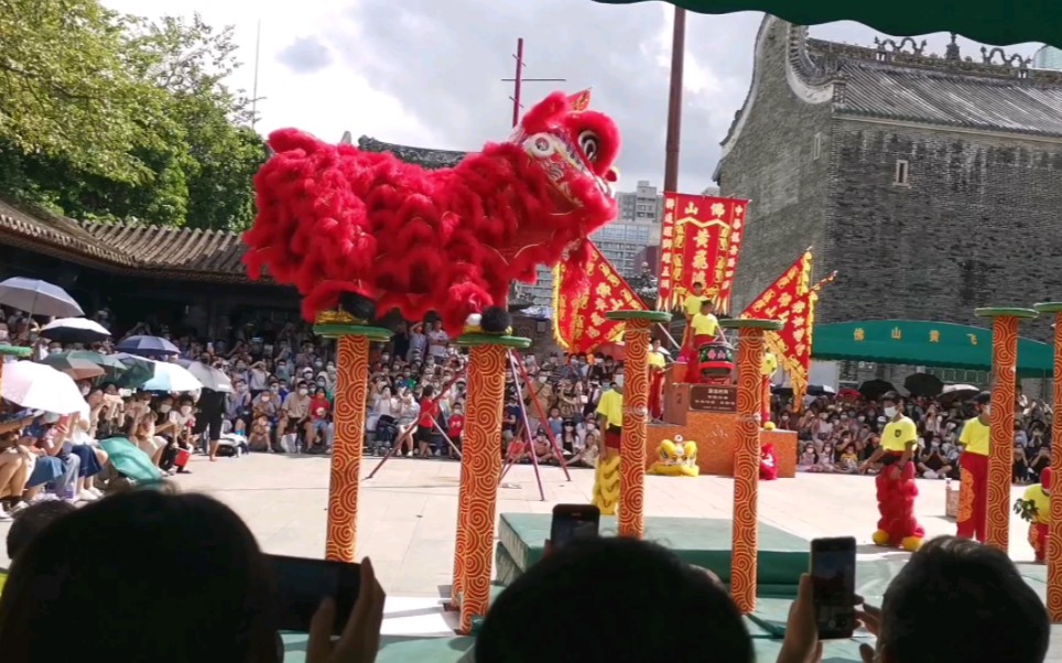 佛山祖庙黄飞鸿 国庆舞狮表演