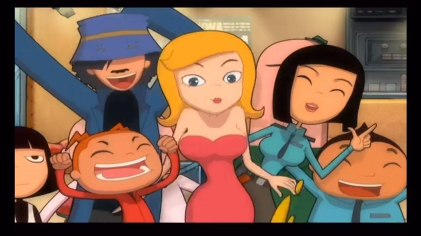 小时候没发现,这部动画片导演还怪有意思ߤ�#魔角侦探#