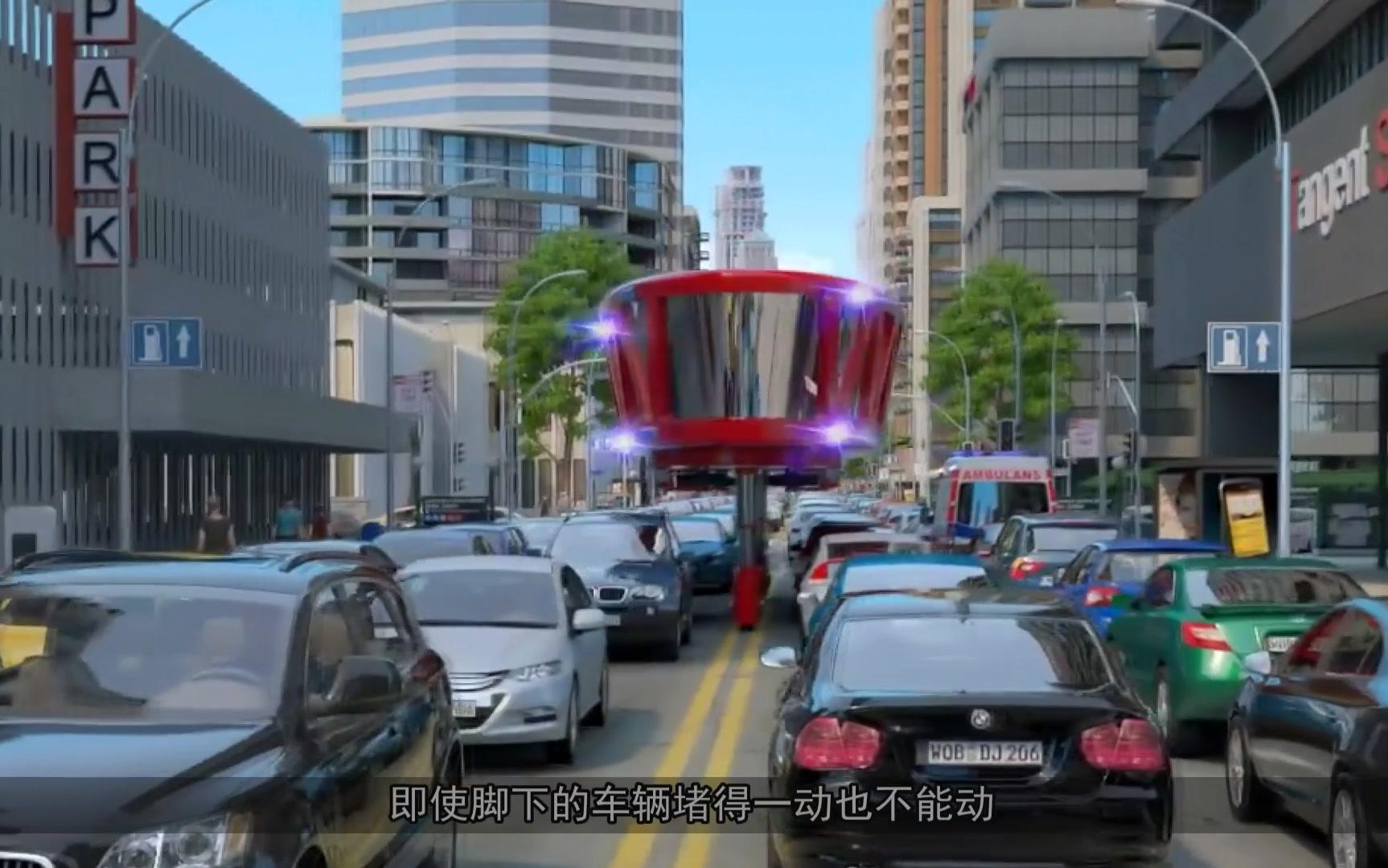 带加农炮的消防车,遇到堵车升高“飞过”,靠无人机灭火救人