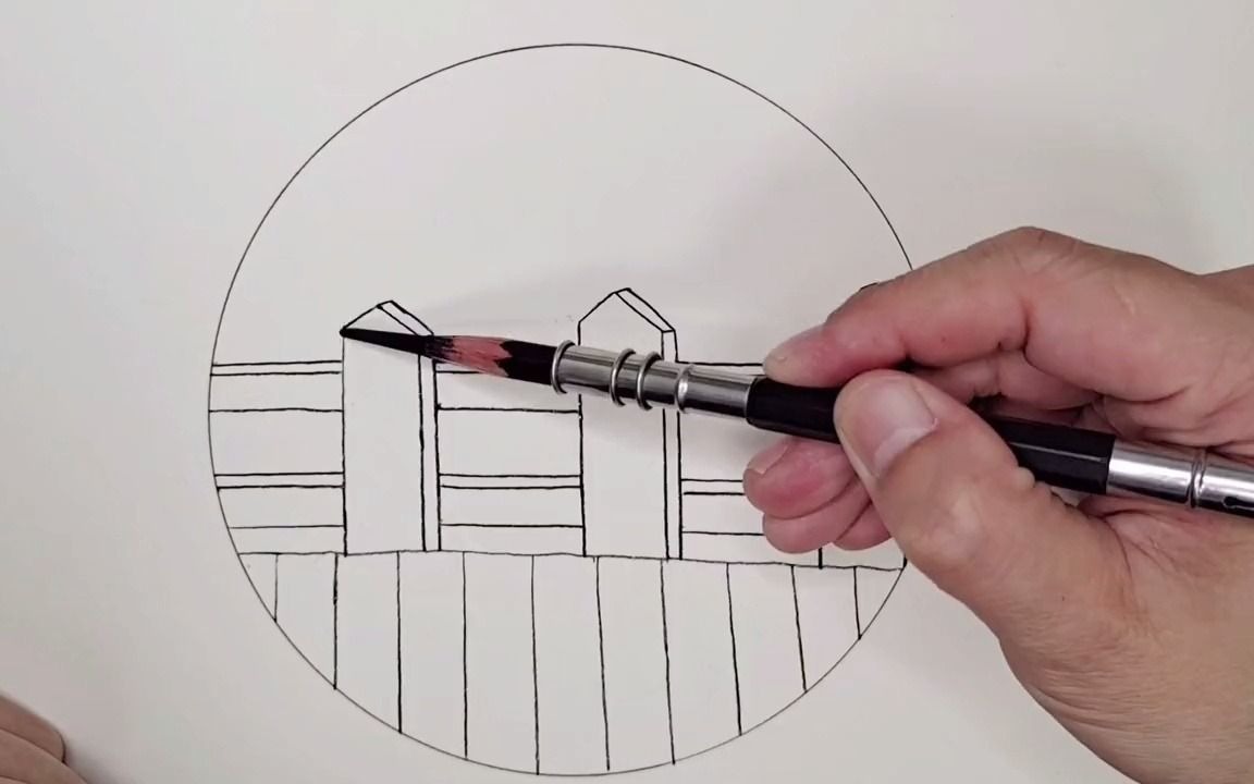 万能的风景画，跟着小贝一笔一画，画出不同的风景画