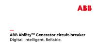 ABB Ability™发电机断路器 (GCB)