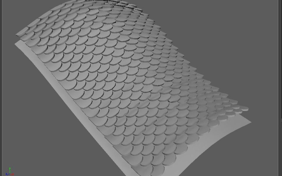 Maya鳞片、甲片Mash制作