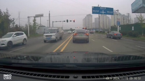 车祸现场,刚刚钱爸行车记录仪第一视角