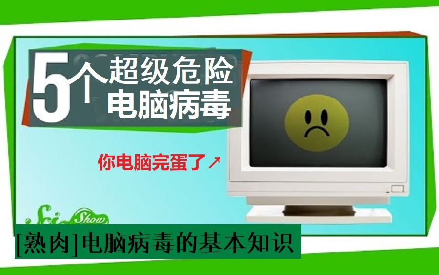 [中文字幕]带你了解电脑病毒与五个极其变态的电脑病毒