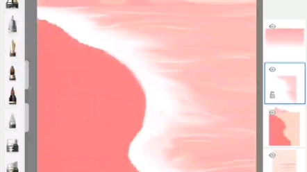 华为平板绘画教程|沙滩