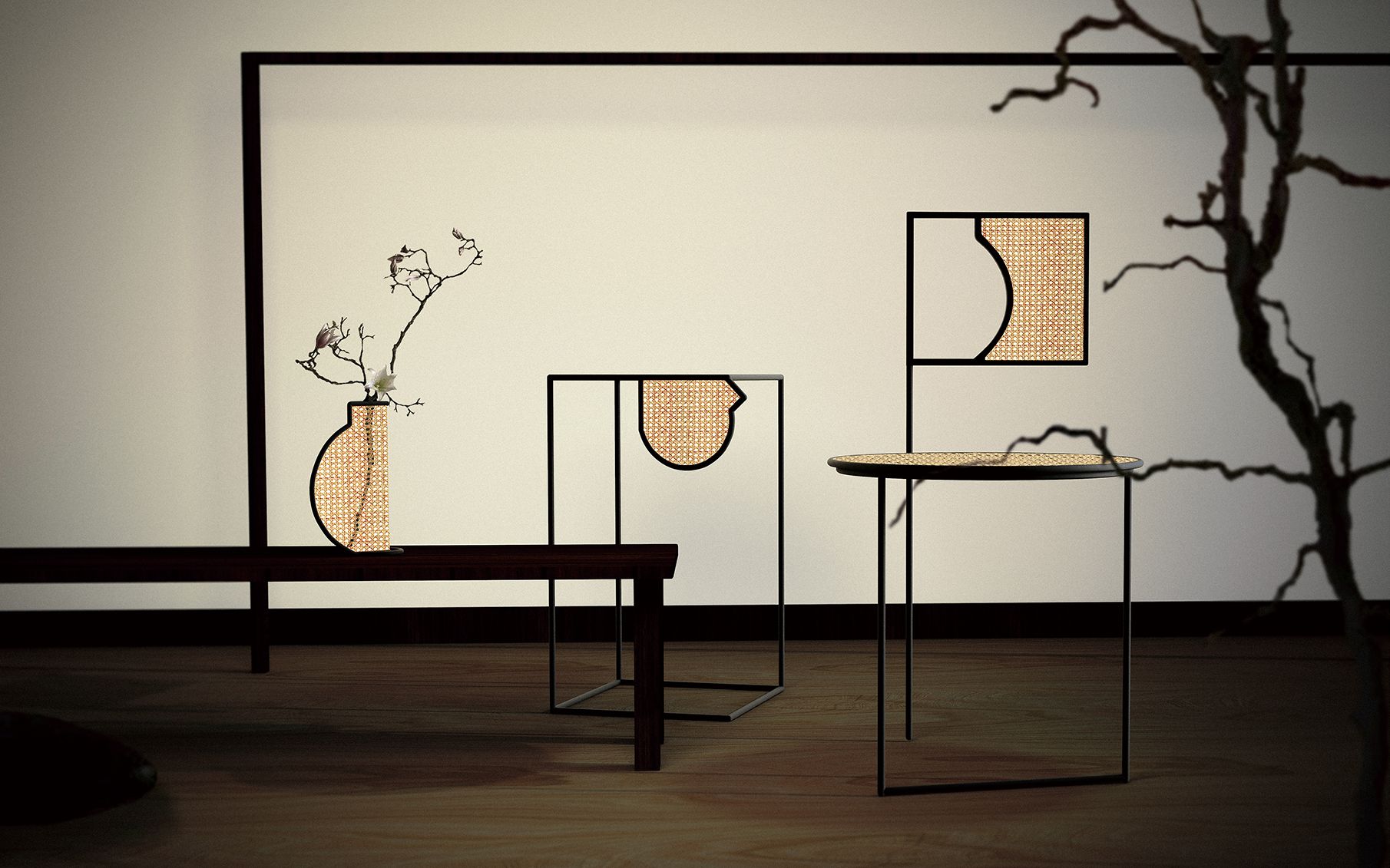 2020 中国美术学院上海设计学院毕业作品——藤材料在家具设计中...