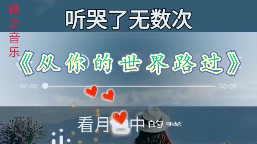 伤感情歌《从你的世界路过》茫茫人海,只不过是你生命中的过客。