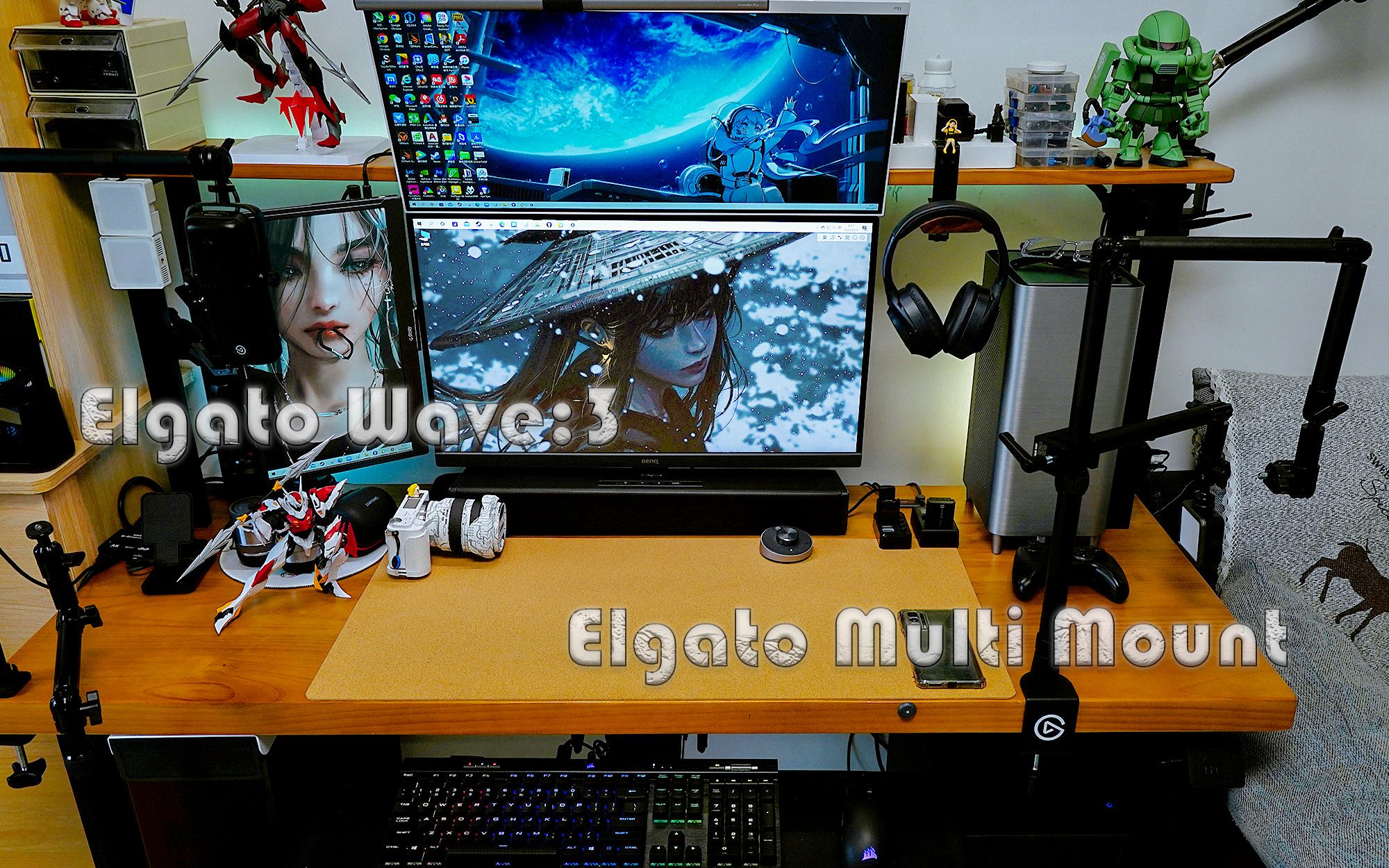 把书桌变成工作台!Elgato Multi Mount设备树和 Wave:3麦克风入手分享