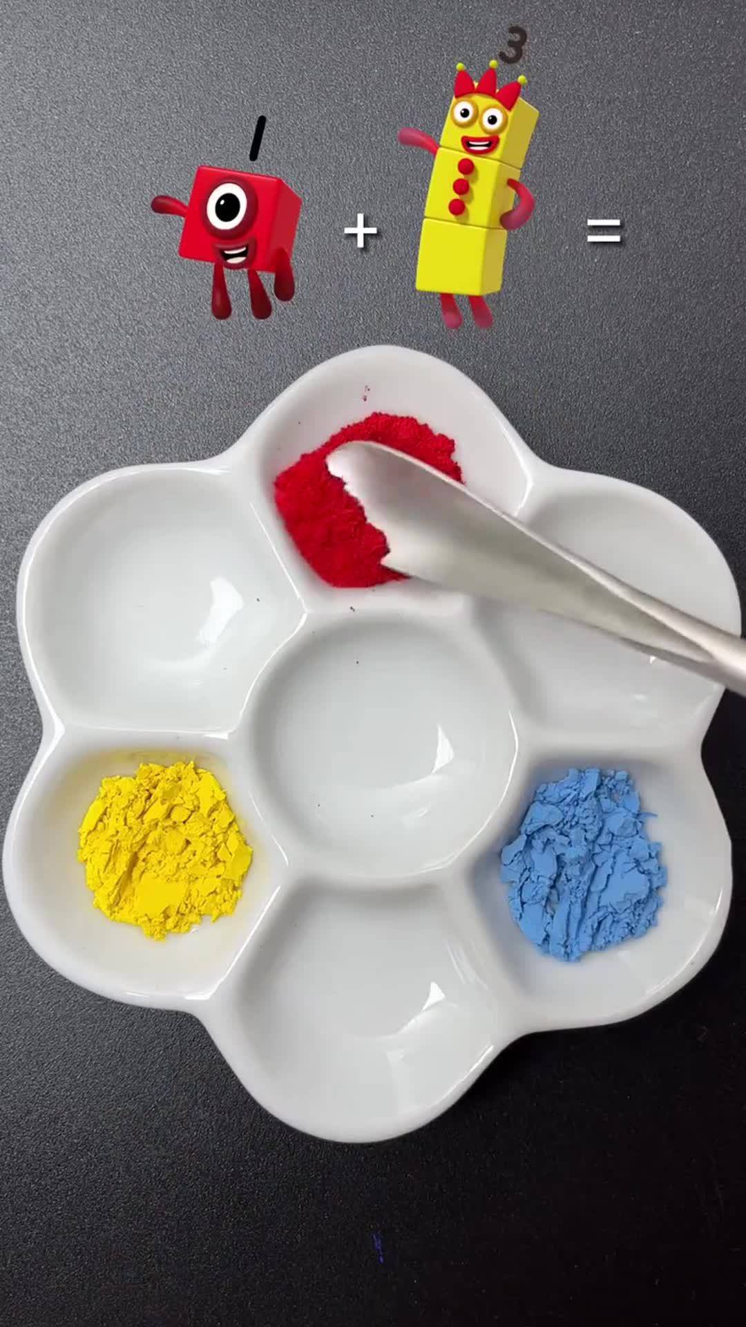 混合不同数字,数字积木解压视频来袭!