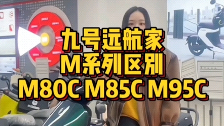 九号电动远航家M系列区别:M80C M85C M95C