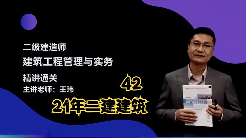 2021二建建筑【最新王玮】实务建筑 42.建筑工程施工安全管理1