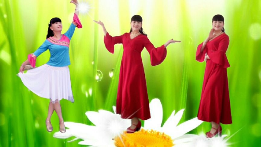 玫瑰学慧广场舞《桃花缘》