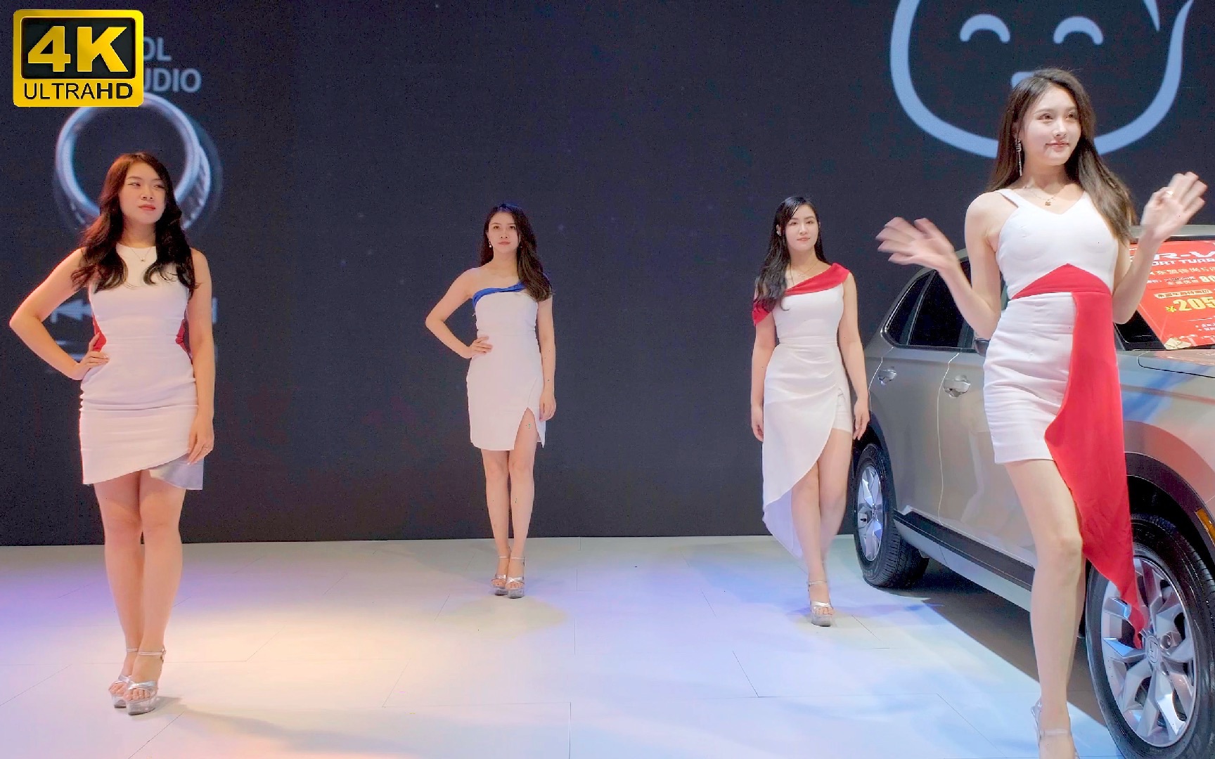 2022年12月,本田展台美女模特走秀左二 南宁车展4K