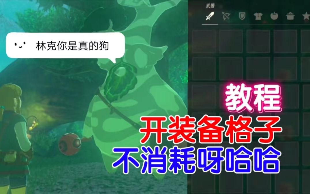 【塞尔达传说】超实用!不消耗呀哈哈开装备栏教程