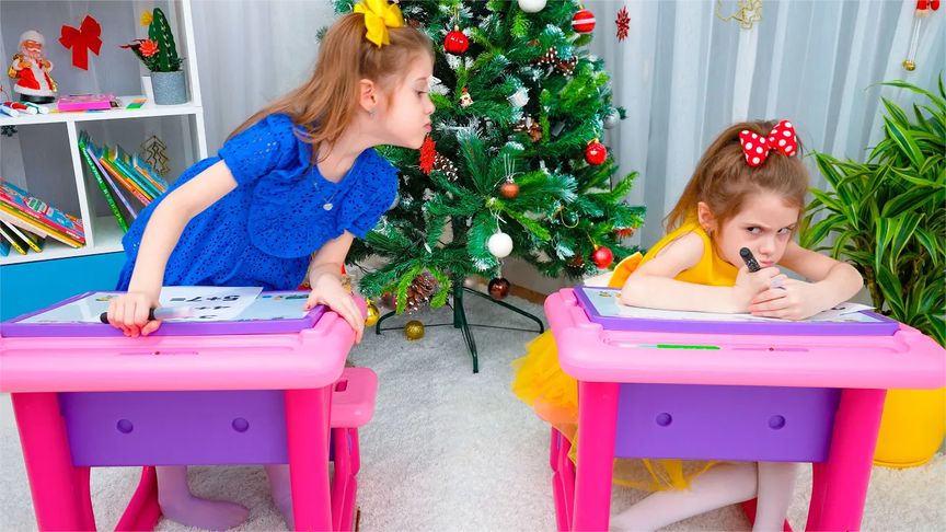 小女孩不会写数学题,她灵机一动使用实物加减法计算出正确答案!