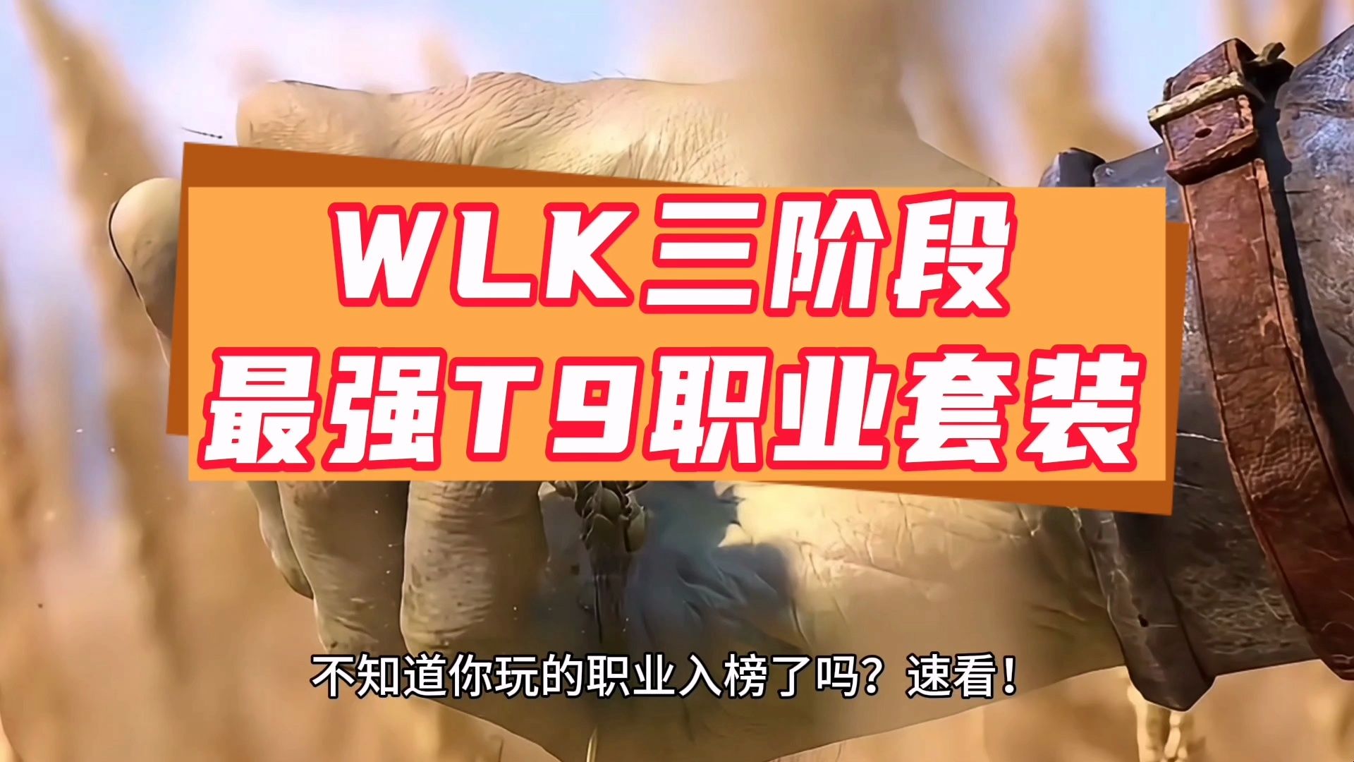 魔兽世界:WLK三阶段最强T9职业套装,狂暴战能否完成逆袭?_哔哩哔哩...