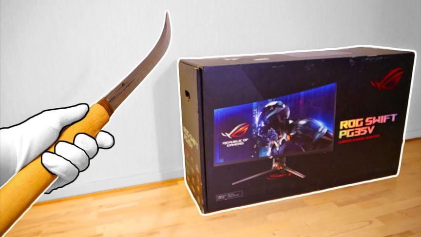 败家之眼!华硕ROG超宽屏200Hz 2ms 35寸旗舰游戏显示器开箱