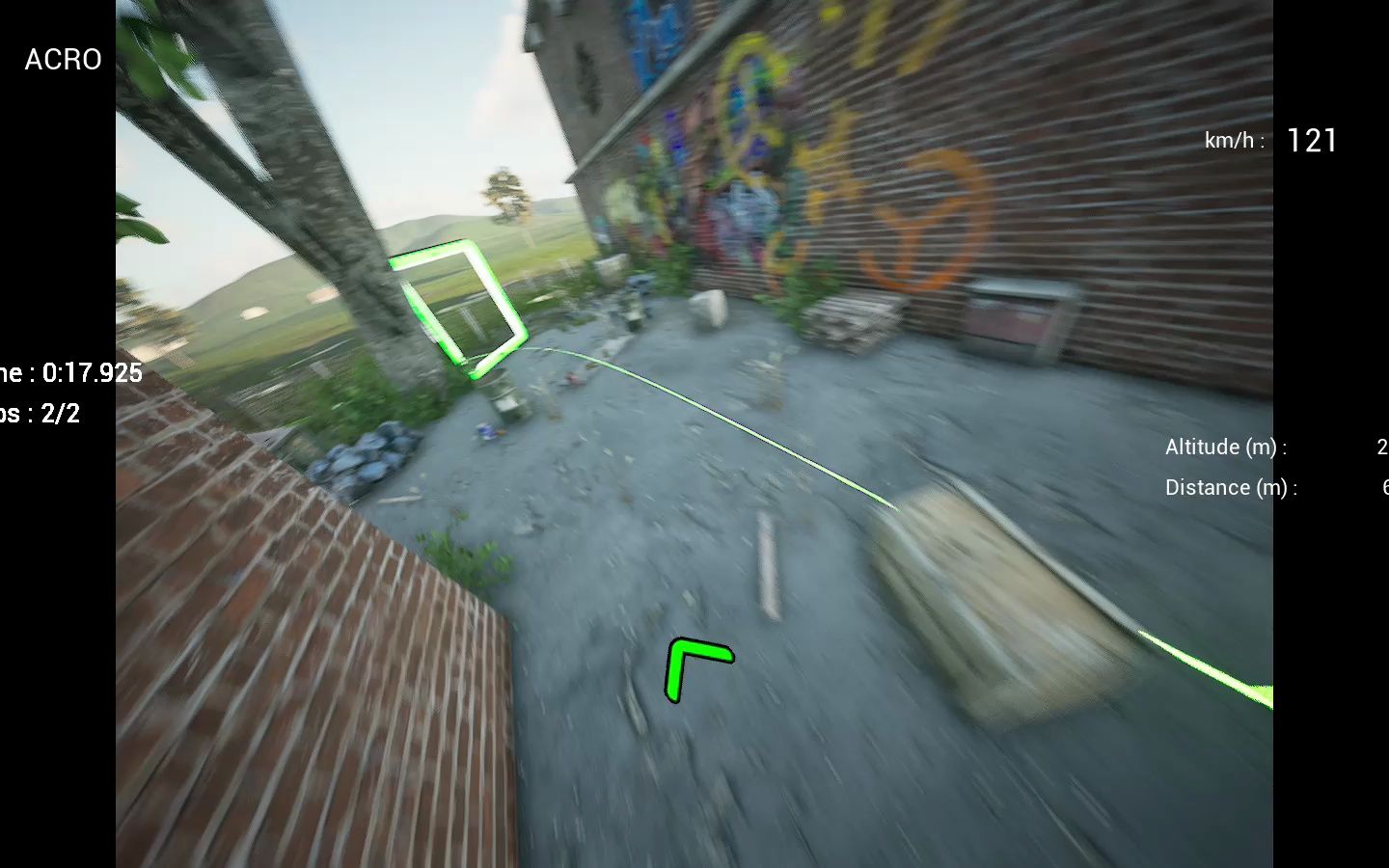 Uncrashed FPV 模拟器_drone fest 30.666 第一圈失误不然进了20抓狂