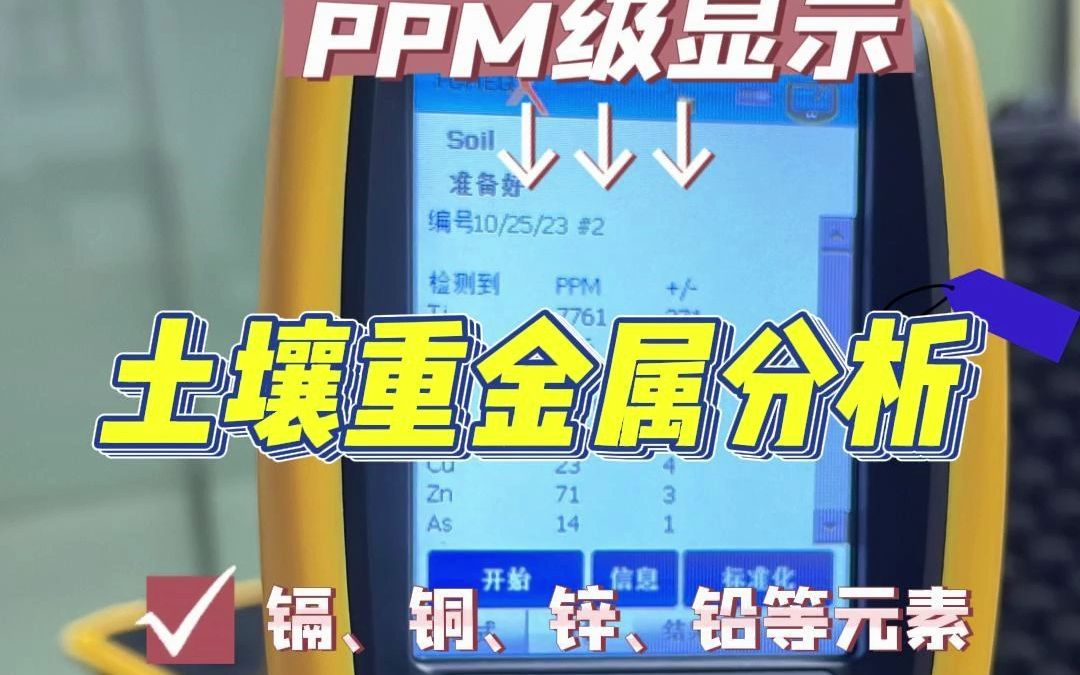 手持光谱仪采用X荧光分析技术,能快速精确地检测土壤样品中的元素...
