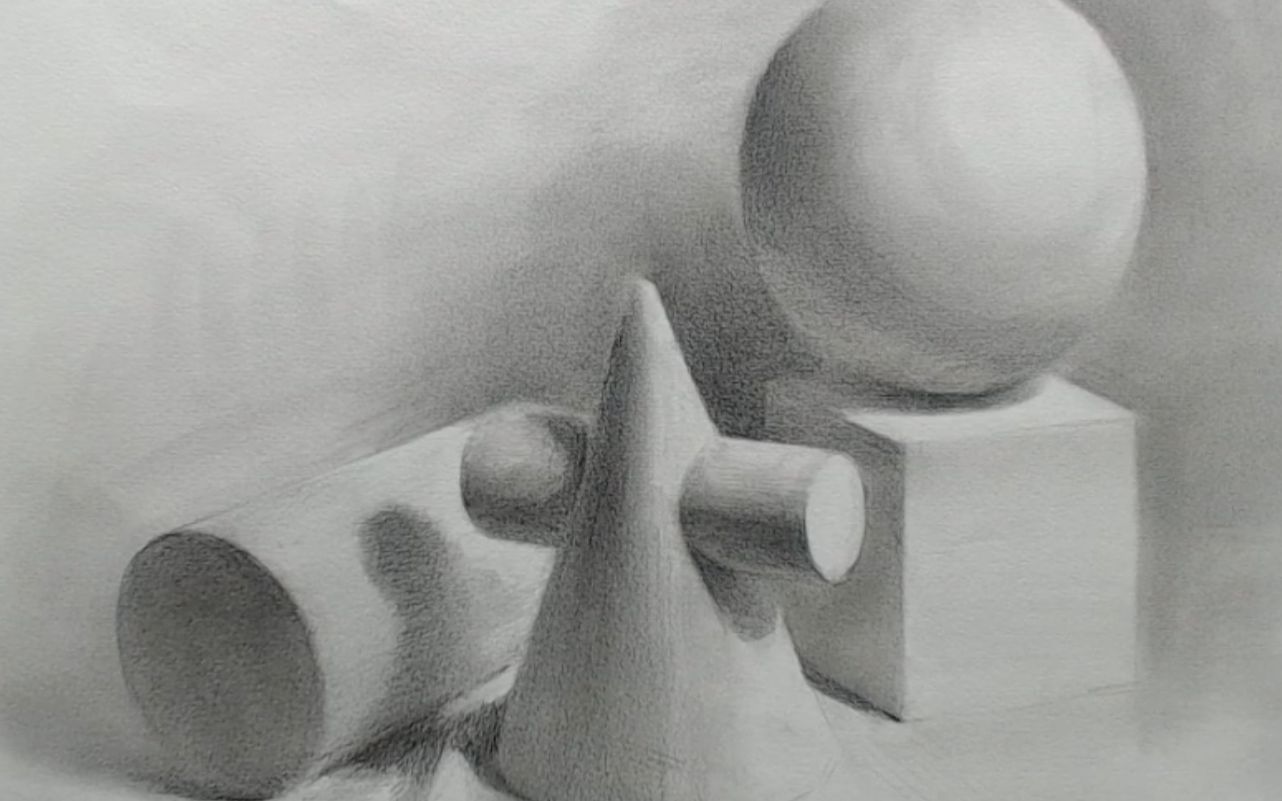 【合尚教育】【素描教学】给大家来讲讲几何体组合