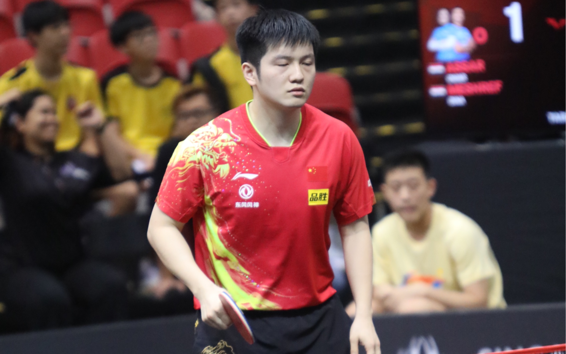 樊振东|2023.03.11 WTT新加坡大满贯 混双第一轮 赛点球 医疗暂停...