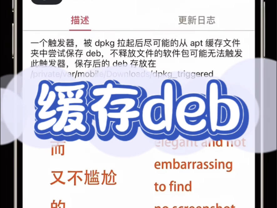 缓存deb插件安装包!
