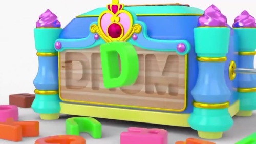 看卡通玩具动画认识英文字母与数字