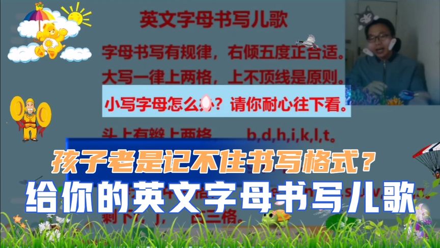孩子总是记不住26个英文字母的书写格式?请速来围观,给你的!