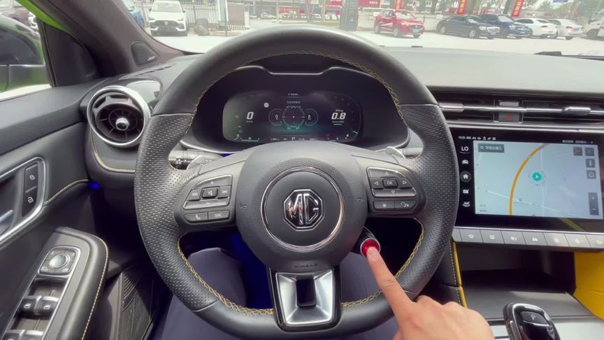 怎么开走一辆MG6,挂档教程,换挡拨片使用#mg的1001种模young