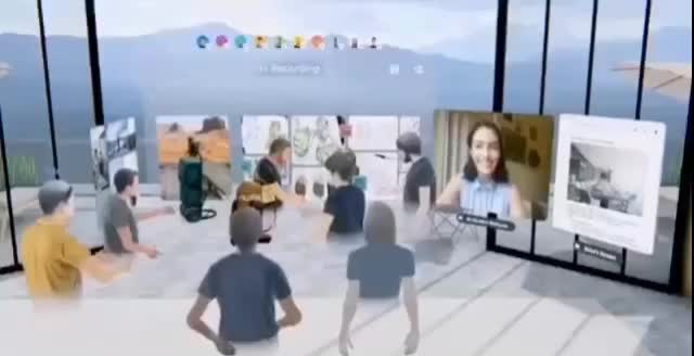 未来的会议、聚会、教学VR/AR/MR化的虚拟世界#未来已来 #未来可期