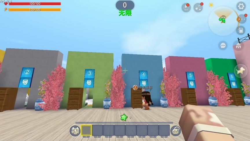 迷你世界:按号数进入自己的房间 需要配合