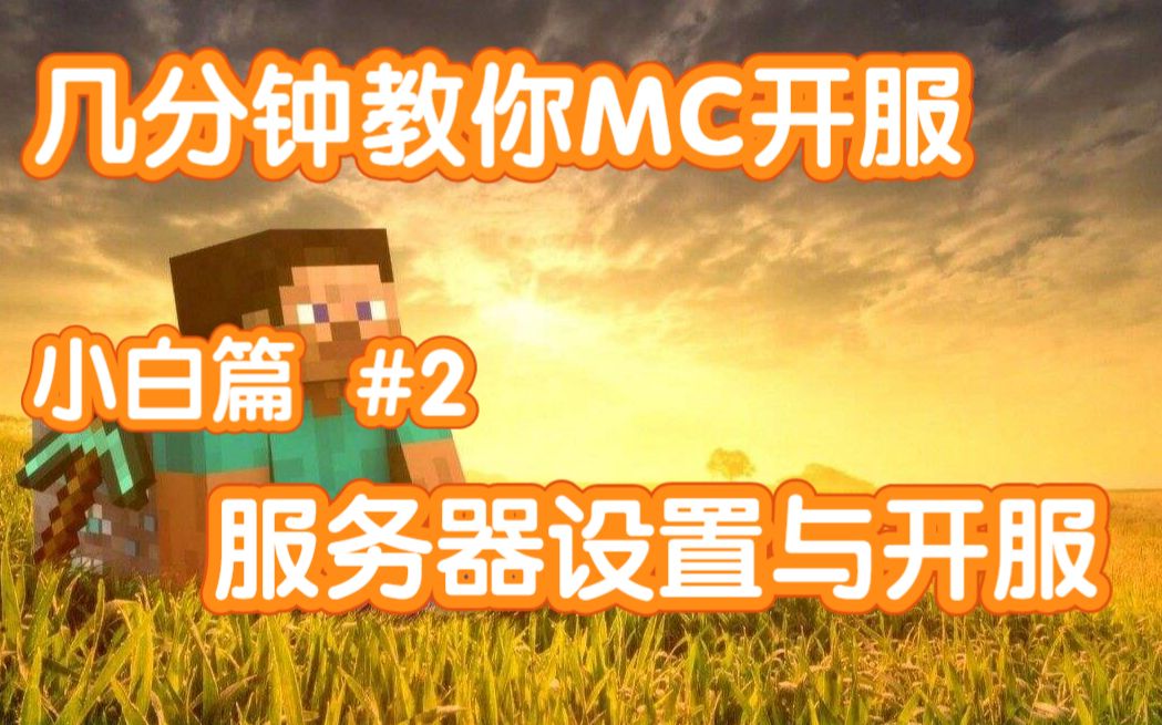 【从入门到熟练的MC开服】小白篇 #2 服务器设置与开服