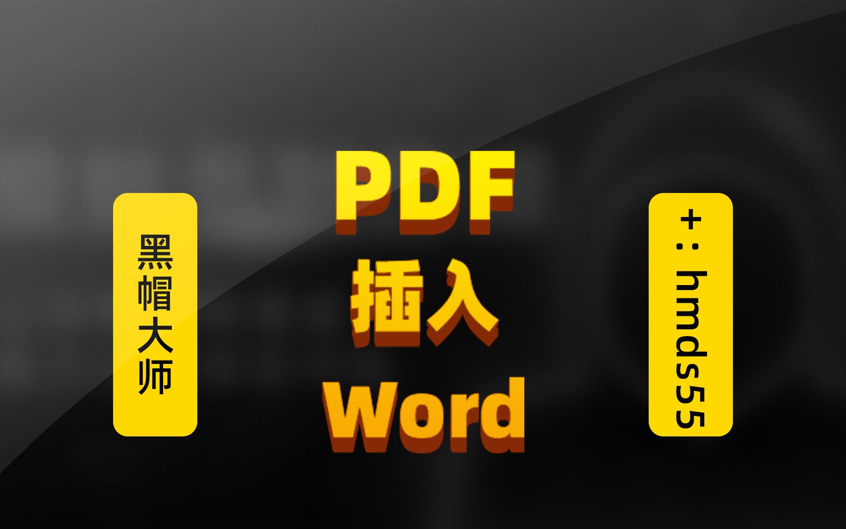 PDF插入Word