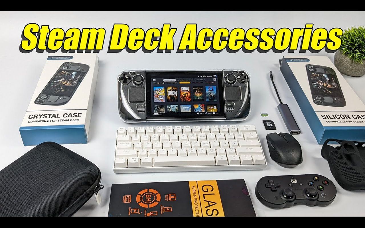 【4K60帧】Steam Deck常用外设推荐:钢化膜,Micro SD卡,USB Type C...