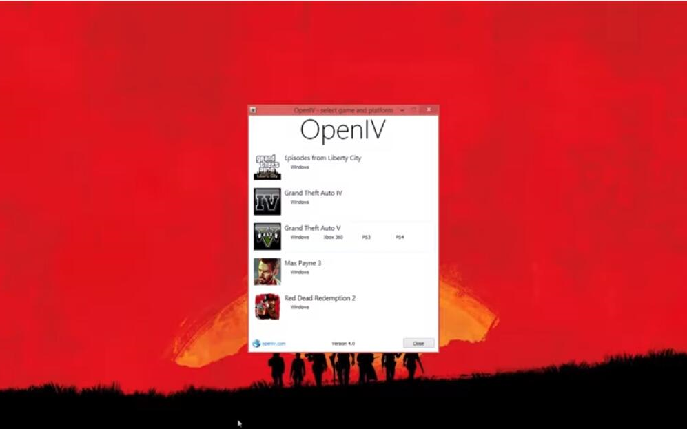 OpenIV4.0发布 支持解包大镖客2