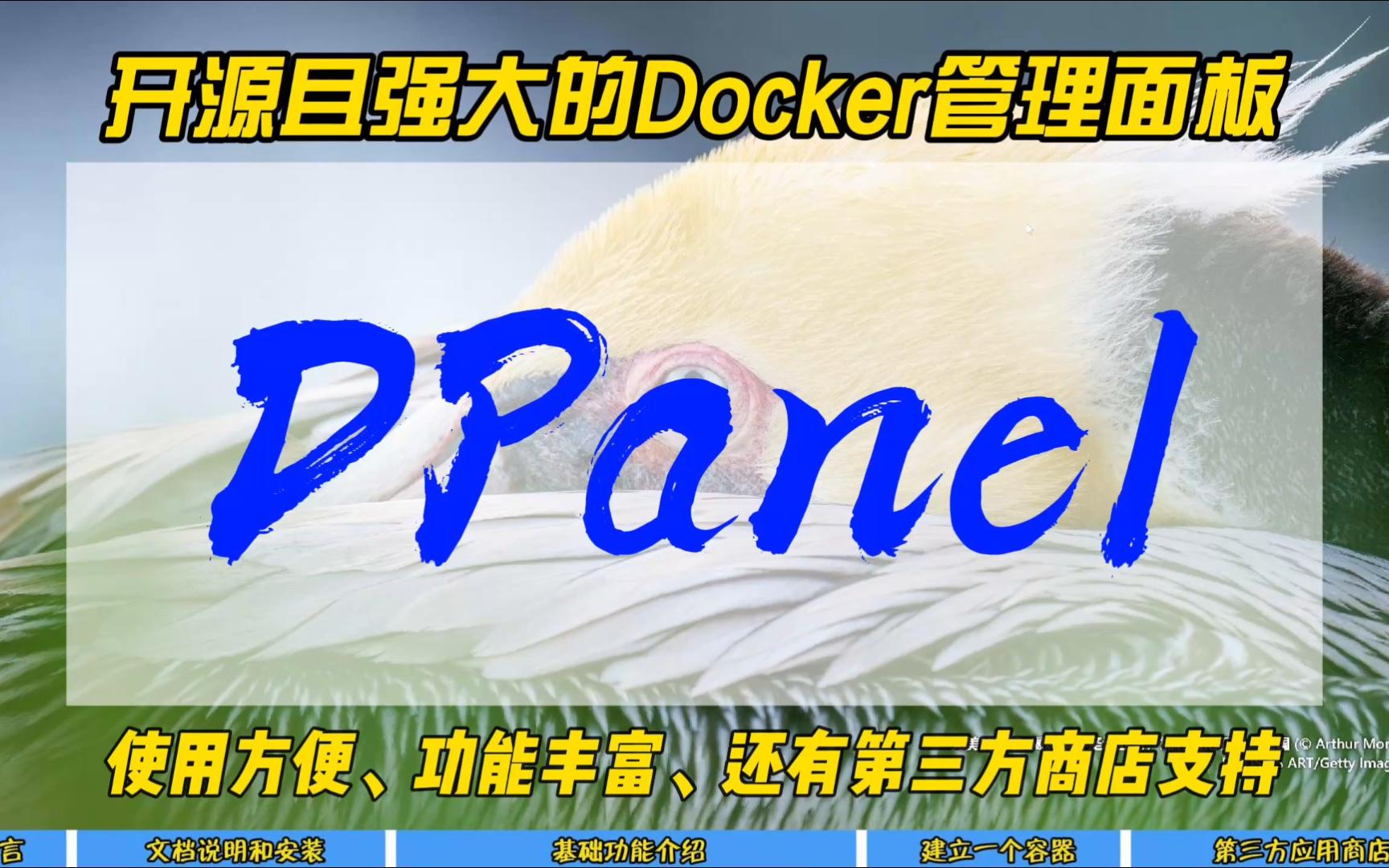 开源且强大的Docker管理面板DPanel~使用方便,功能丰富,还有第三方...