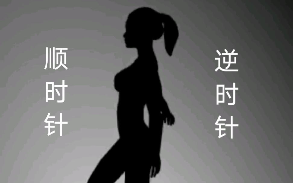 这个舞者在顺时针还是在逆时针?你能不能两个方向都能切换?