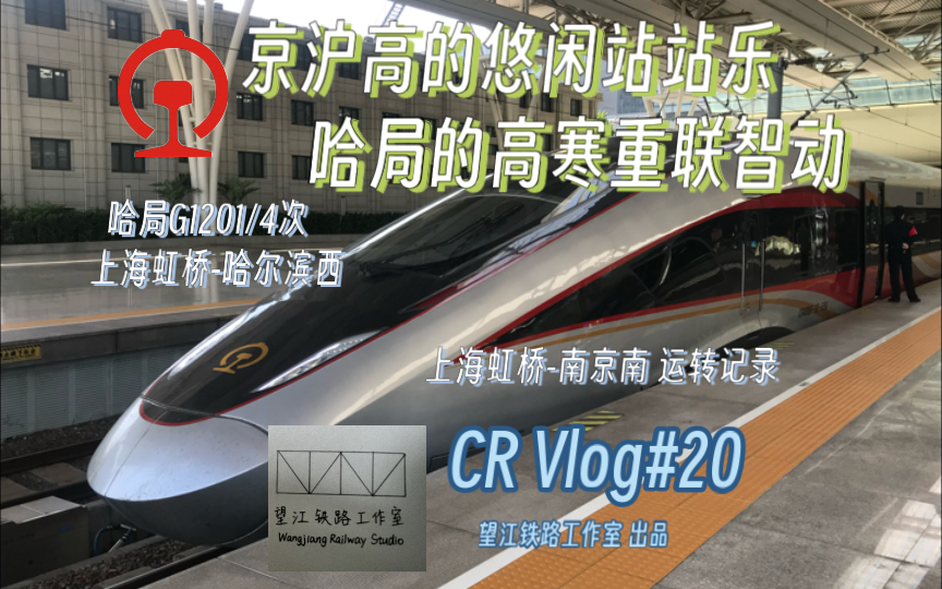 【CR Vlog#20】京沪高铁少见的高寒智动,悠闲的哈局站站乐 G1204次...