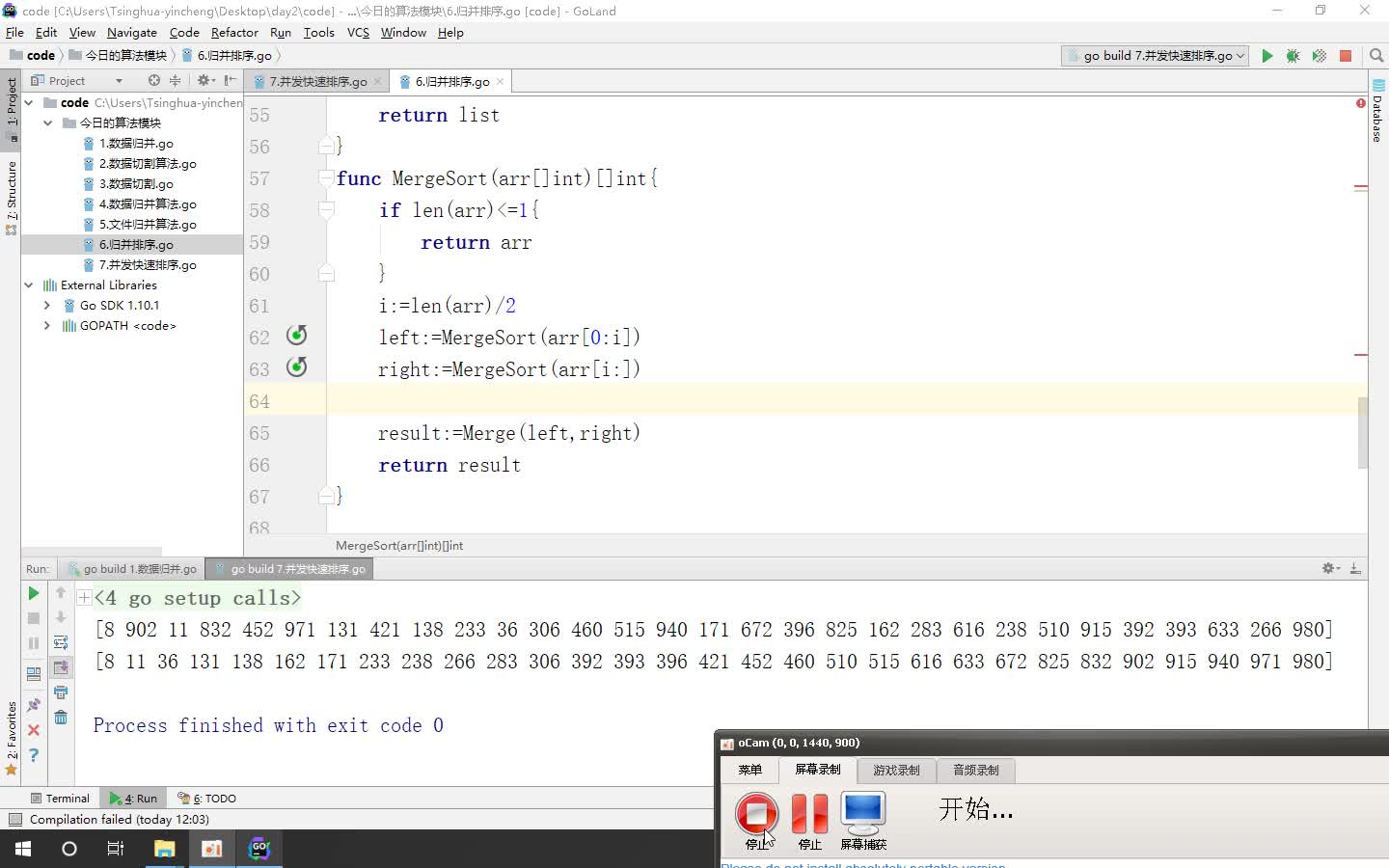 清华学神尹成带你学习go分布式实战-分布式排序