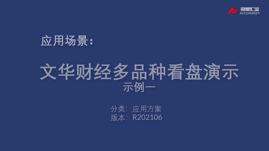 灵犀汇金多屏电脑之文华财经应用实例