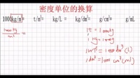 密度单位的换算